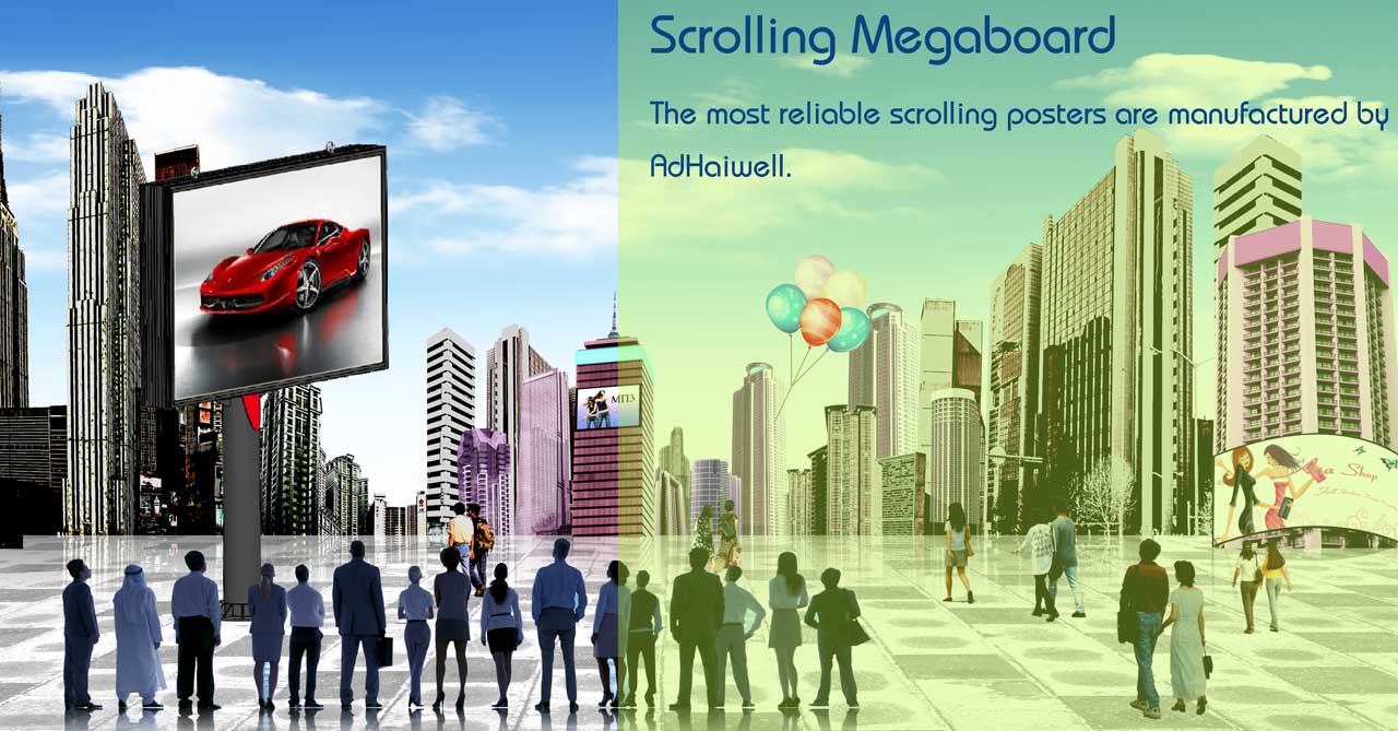 Digital Scrolling Megaboard LED Light Box Billboard | Adhaiwell