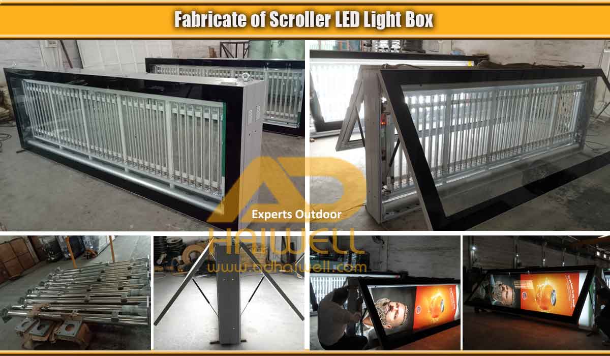 FAT Scrolling LED Light Box for Mauritius Airport Signs of Times OOH