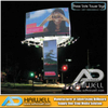 Arc Shaped LED Lighting Unipole & Hoarding Billboard |Adhaiwell.com