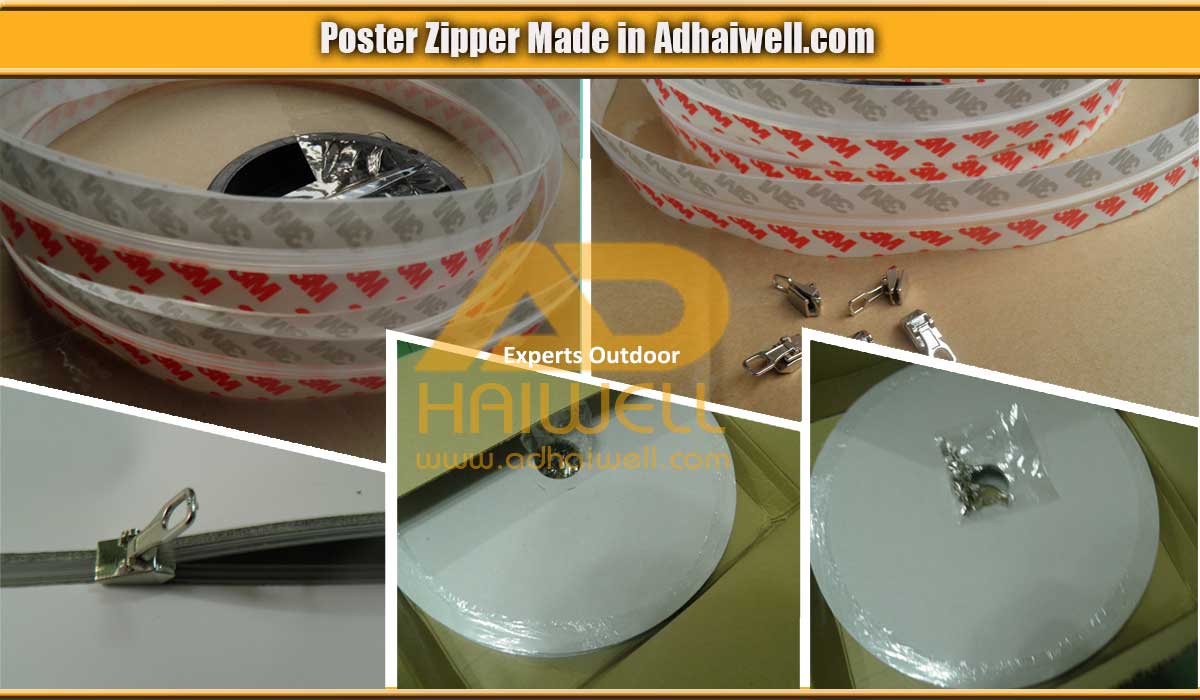 3M Poster Zipper for Scrolling Images - Adhaiwell Scrolling Signs
