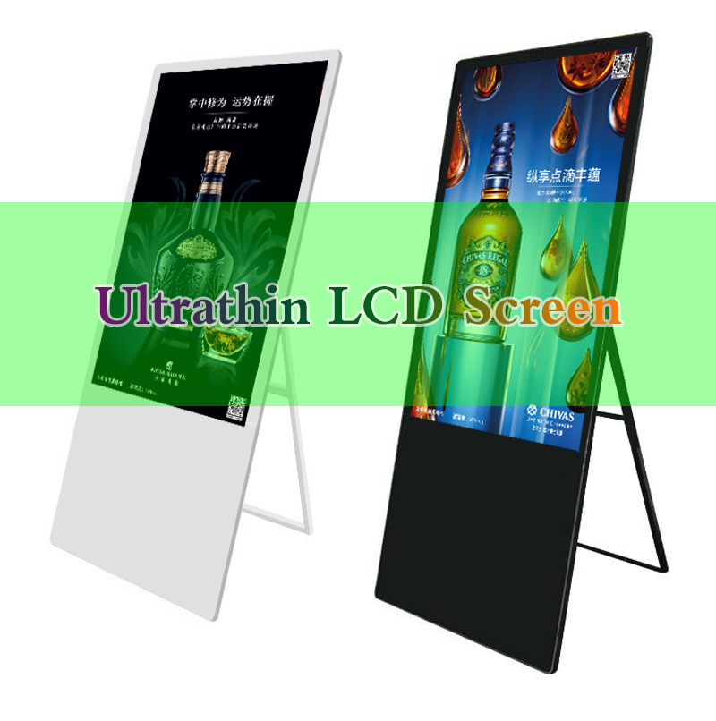 Ultra Portable LCD Screen Multi-Posters Advertising Digital Signage