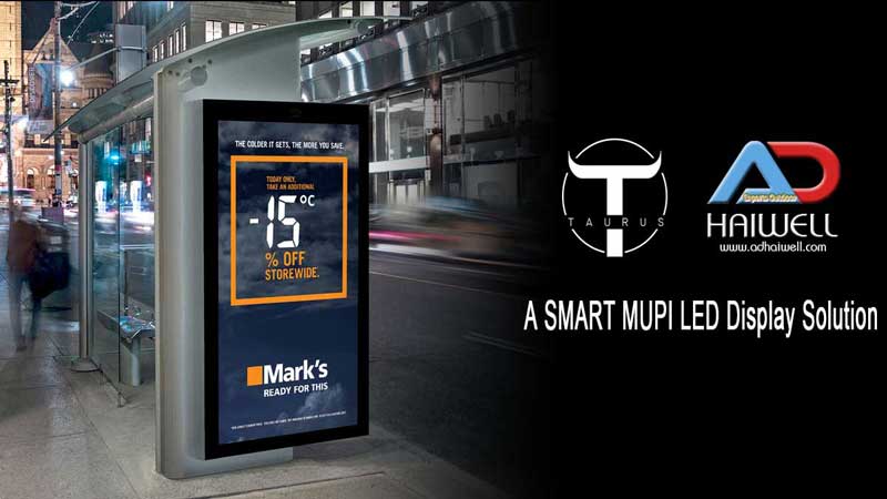 Digital LED Bus Stop Smart City Displays | Adhaiwell