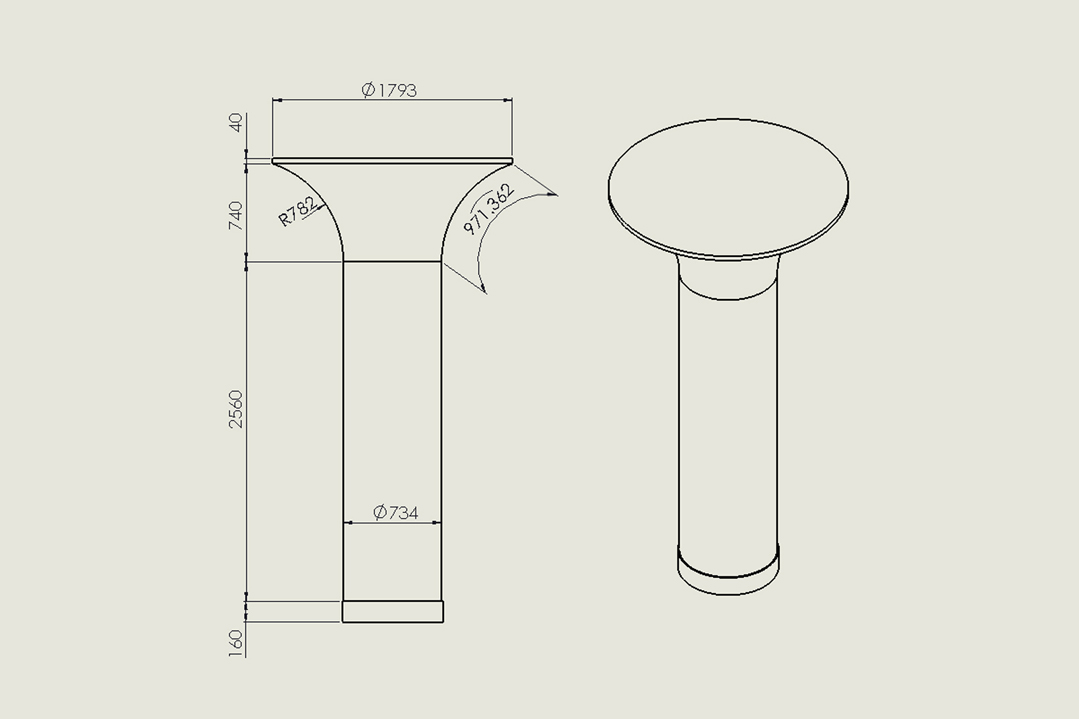 Indoor Creative Flexible SMD P4 LED Trumpet Cylinder Sign | Adhaiwell